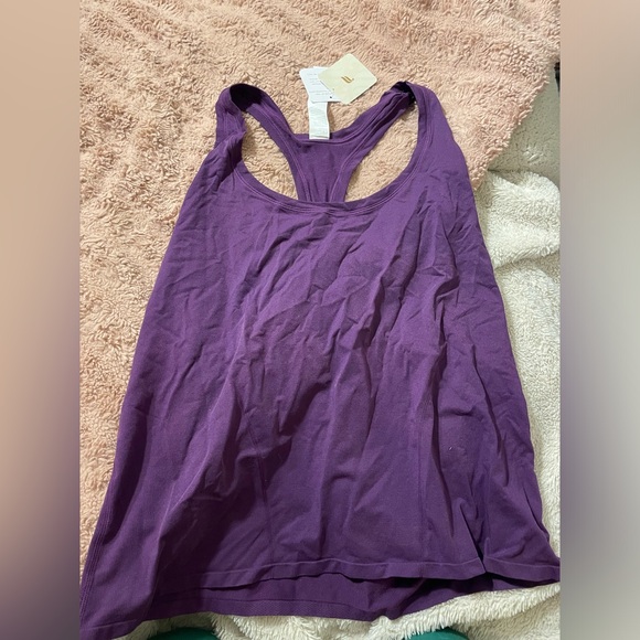 Fabletics | Tops | Nwt Fabletics Purple Racerback Activewear Tank Top ...